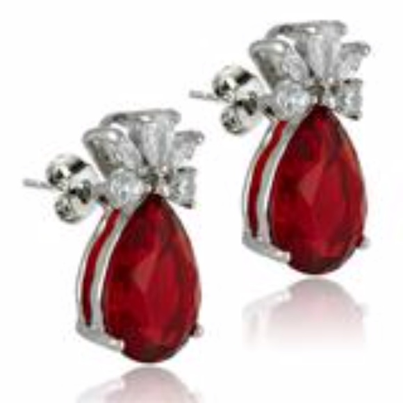 independent | Jewelry | Ruby Cz Luxury Earrings | Poshmark